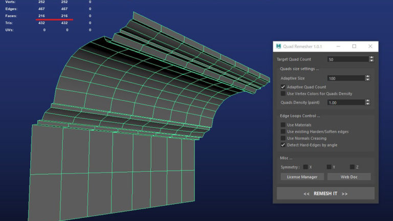 Quad Remesher の使い方 | Creativlog